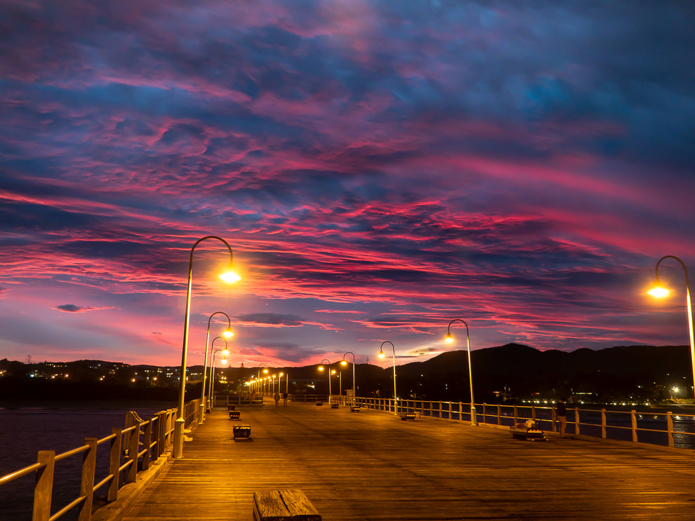 Jetty Light Show – Barney Maple Photography
